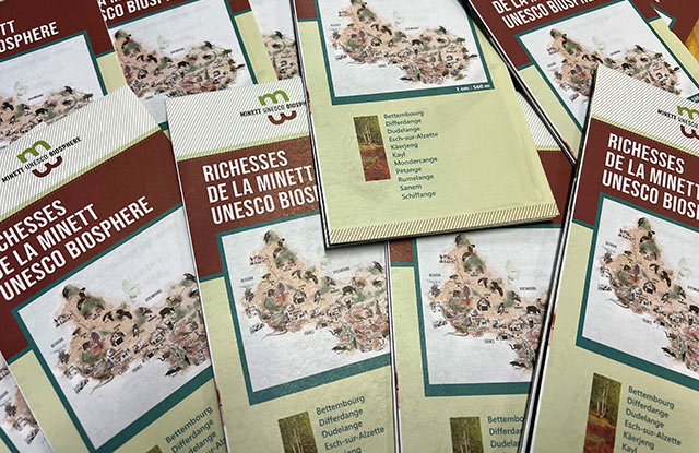 Map of the Minett UNESCO Biosphere